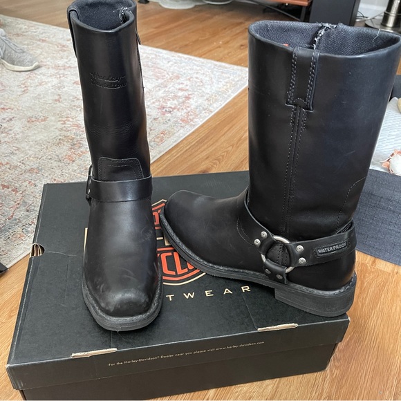 Harley-Davidson | Shoes | Bnib Harley Davidson Huston Waterproof Riding ...